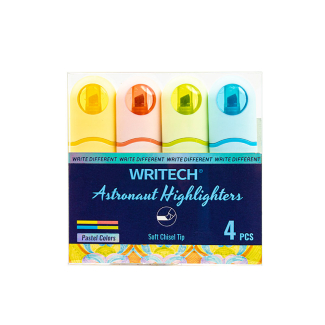 Текстмаркер Writech Pastel, блистер 4 цвята | Oplus Brands