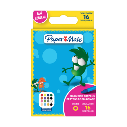 Пастели Papermate Kids Colouring, 16 цвята | Oplus Brands